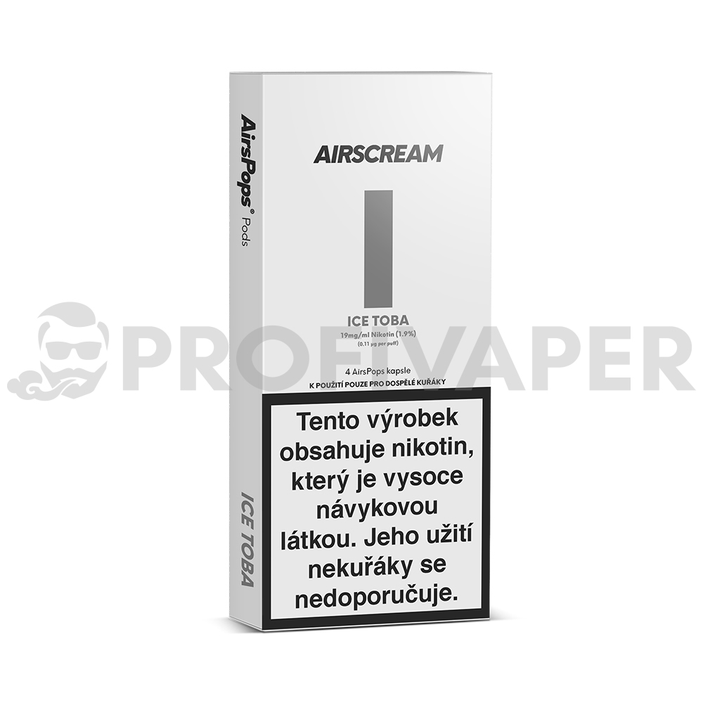 AIRSCREAM AirsPops - Chladivý tabák (Ice Tobacco) pody, 4ks - Profivaper