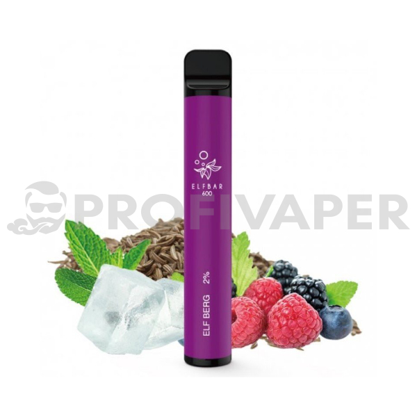 Elf Bar 600 elektronická cigareta - Lesní směs, mentol a anýz (Elf Berg ...